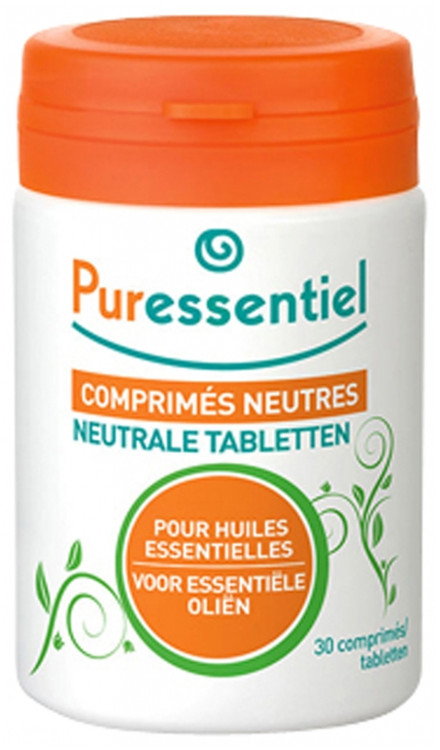 Puressentiel Neutral Tablets for Essential Oils 30 Tablets - Steych