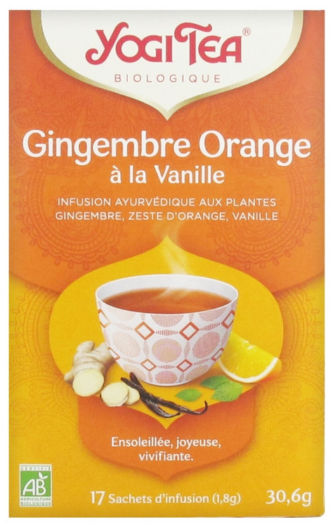 Yogi Tea Ginger Orange with Vanilla Organic 17 Sachets - Steych