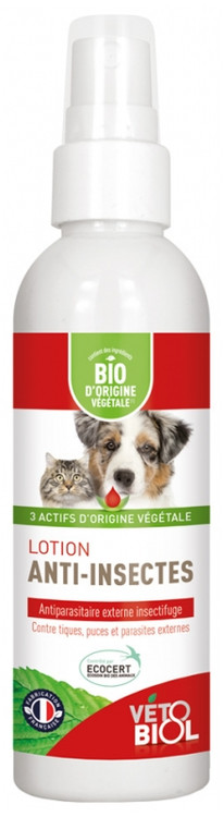 Vétobiol Anti-Insects Lotion Organic 240ml - Steych