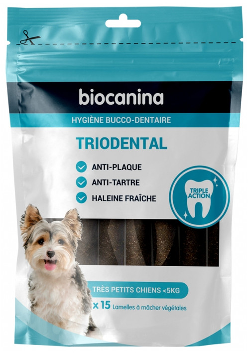 Biocanina Triodental Very Small Dogs 15 Vegetable Slats - Steych