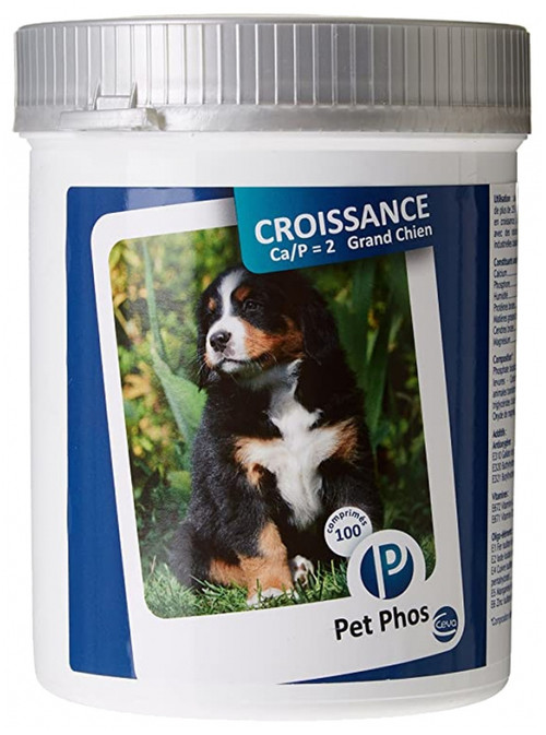 Ceva Pet Phos Growth Ca/P : 2 Large Dog 100 Tablets - Steych