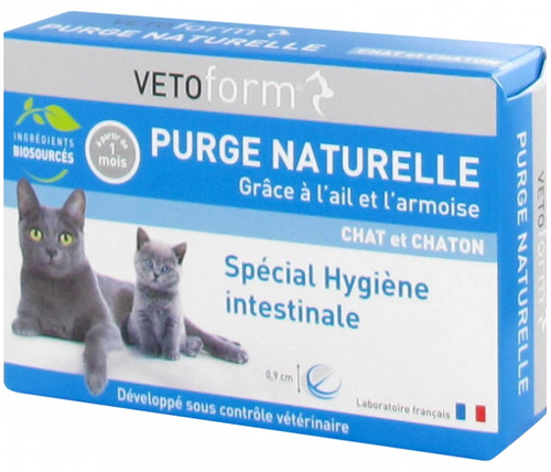 Vetoform Natural Purge Cat and Kitten 20 Tablets - Steych