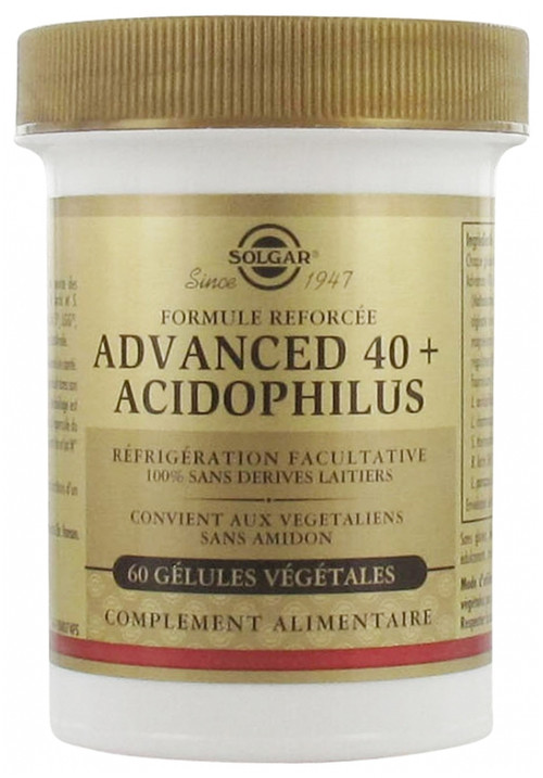 Solgar Advanced 40+ Acidophilus 60 Vegetable Capsules - Steych