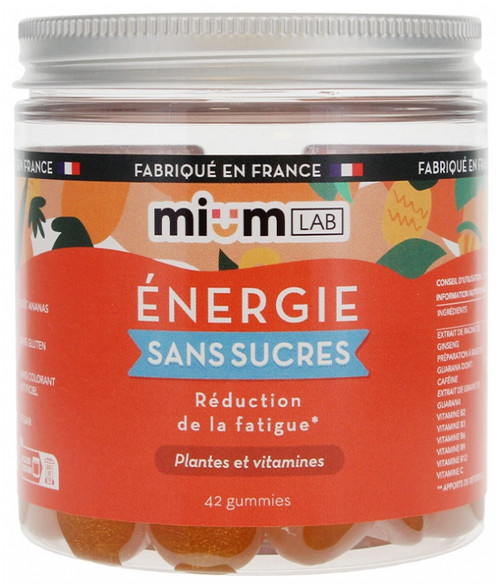 Mium Lab Sugar Free Energy 42 Gummies - Steych