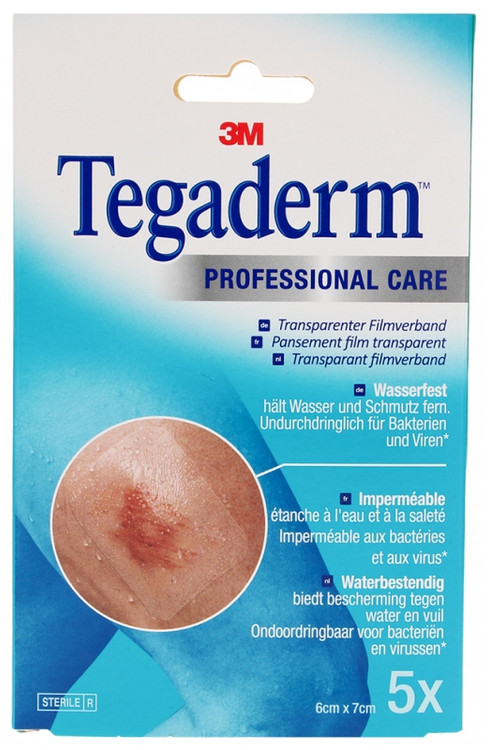 3M Tegaderm Transparent Waterproof Film Dressing 6 cm x 7 cm 5 ...