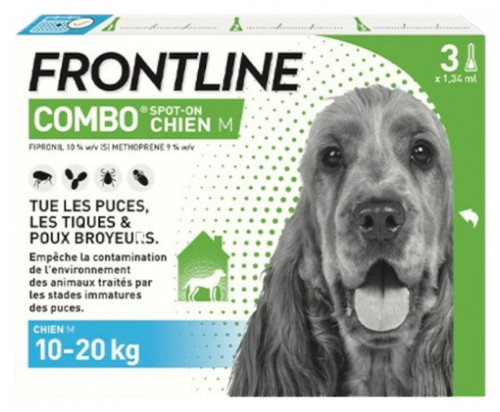 Frontline Combo Dog M (10-20 kg) 3 Pipettes - Steych