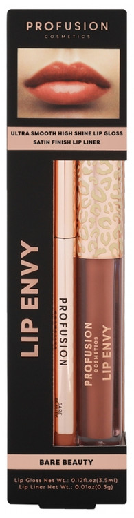 Profusion Cosmetics Lip Envy Duo Lips Gloss & Liner - Colour: Bare ...