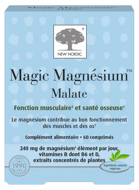 New Nordic Magic Magnesium Malate 60 Tablets - Steych