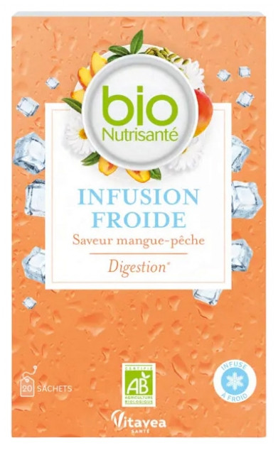 Vitavea Infusion Digestion Mango Peach Flavor Organic 20 Sachets - Steych