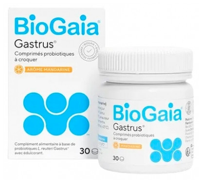 BioGaia Gastrus Probiotic Chewable Tablets 30 Tablets - Steych