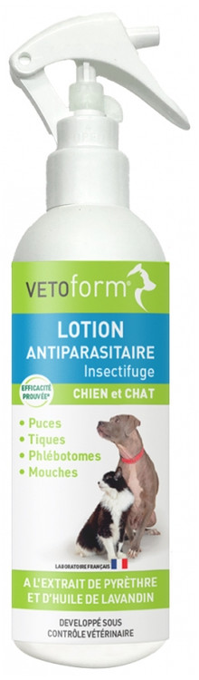 Vetoform Insect Repellent Parasite Lotion for Dogs and Cats 250 ml - Steych