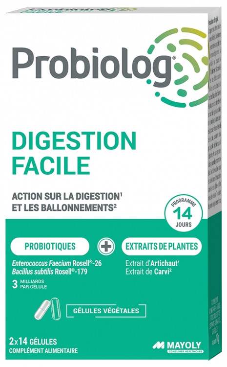 Mayoly Spindler Probiolog Digestion Facile 28 Capsules - Steych