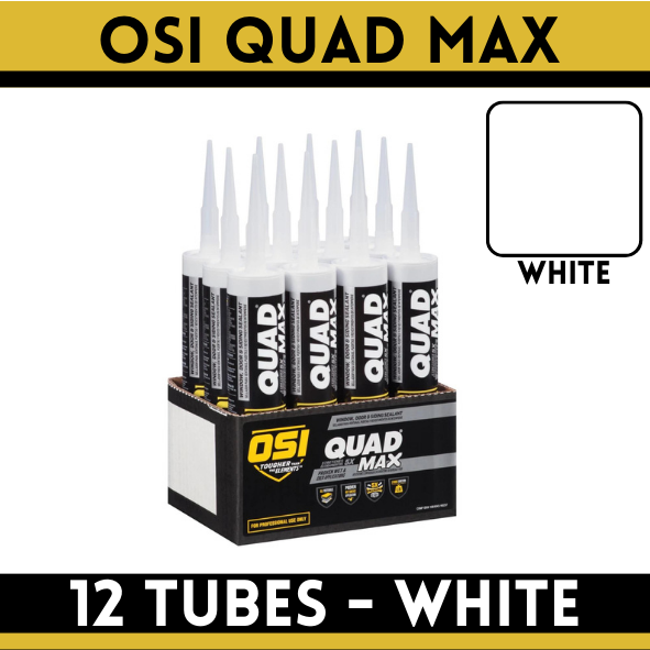 OSI Quad Max Window Sealant | White | 12-Pack