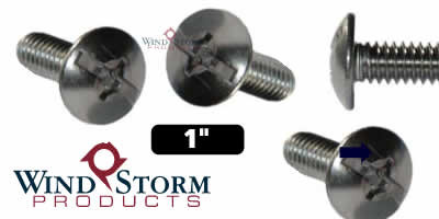 Truss Head Sidewalk Bolts - 1" | Windstorm Products