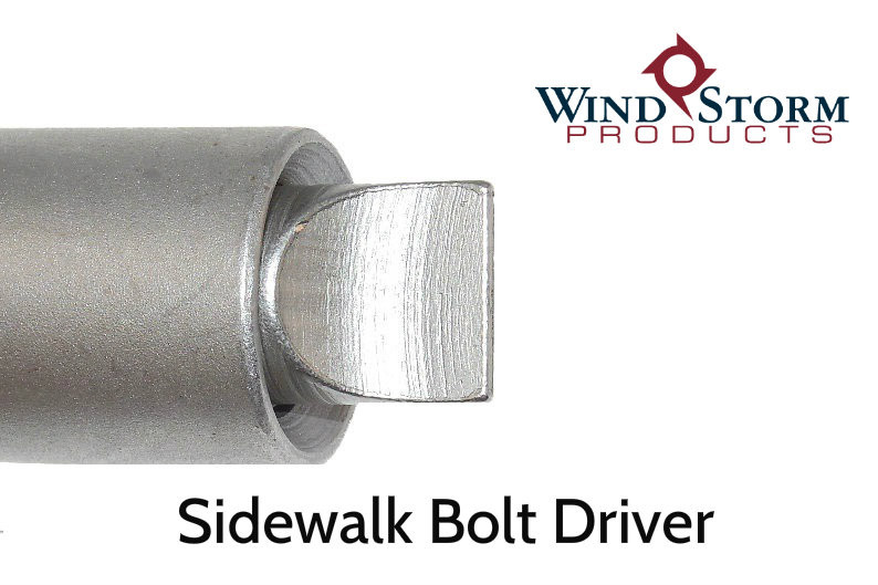 Sidewalk Bolt Driver - Removes Stripped out Sidewalk Bolts - WindStorm ...