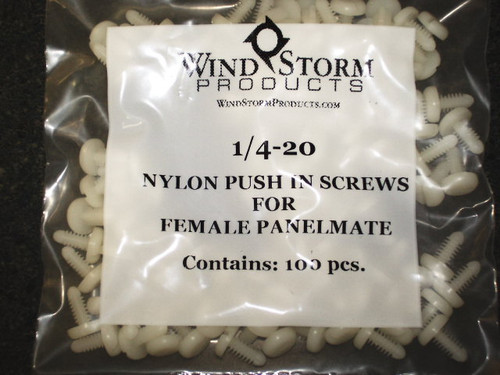 Nylon Push In Screws for Anchors