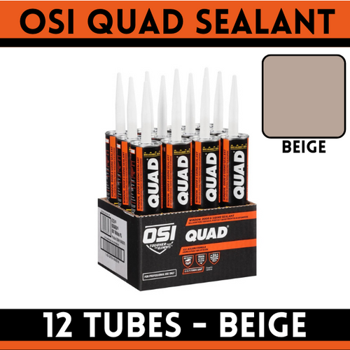 OSI Quad Window Sealant | Beige | 12-Pack