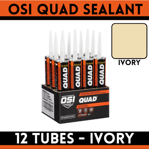 OSI Quad Window Sealant | Ivory | 12-Pack