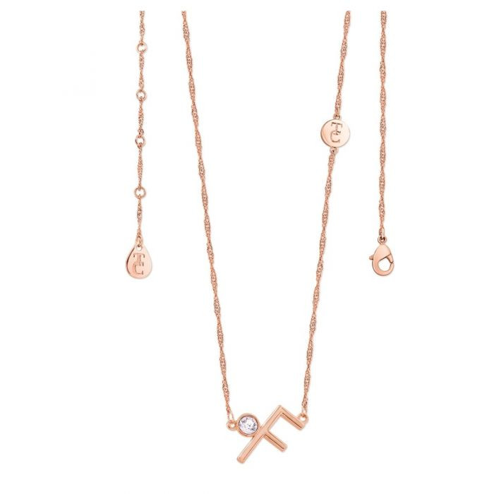 Tipperary Crystal Rose Gold Initial Pendant | Kilkenny Design
