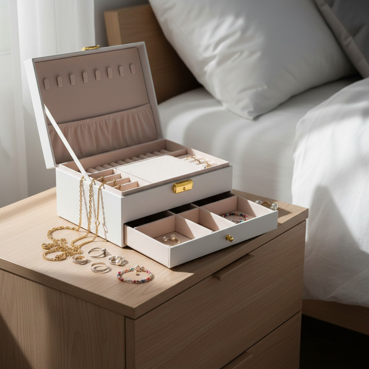 Luxury White Jewellery Box | Kilkenny Design