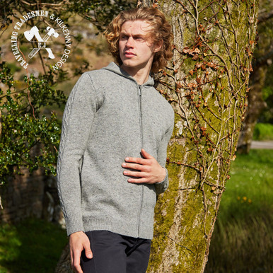 Mark Fleck Full Zip Hoodie – Grey | Kilkenny Design