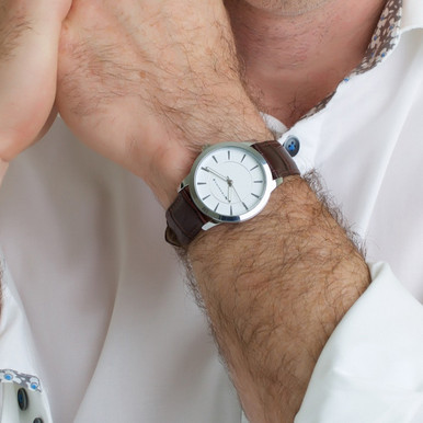 Newbridge Gents Watch with Leather Strap | Kilkenny Design