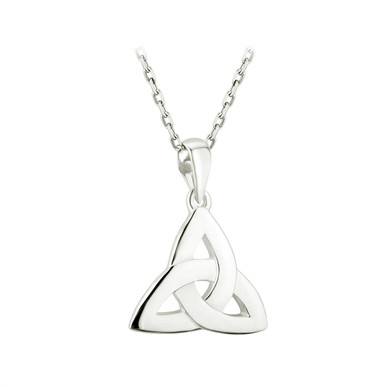 Solvar Sterling Silver Small Trinity Knot Pendant | Kilkenny Design