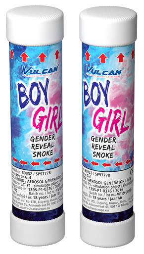 Gender Reveal Smoke Blue Wire Pull Vulcan Europe B2b