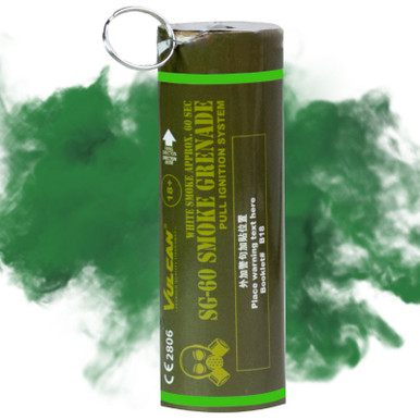 Smoke grenade GREEN wire pull | P1 - Vulcan Europe - B2B