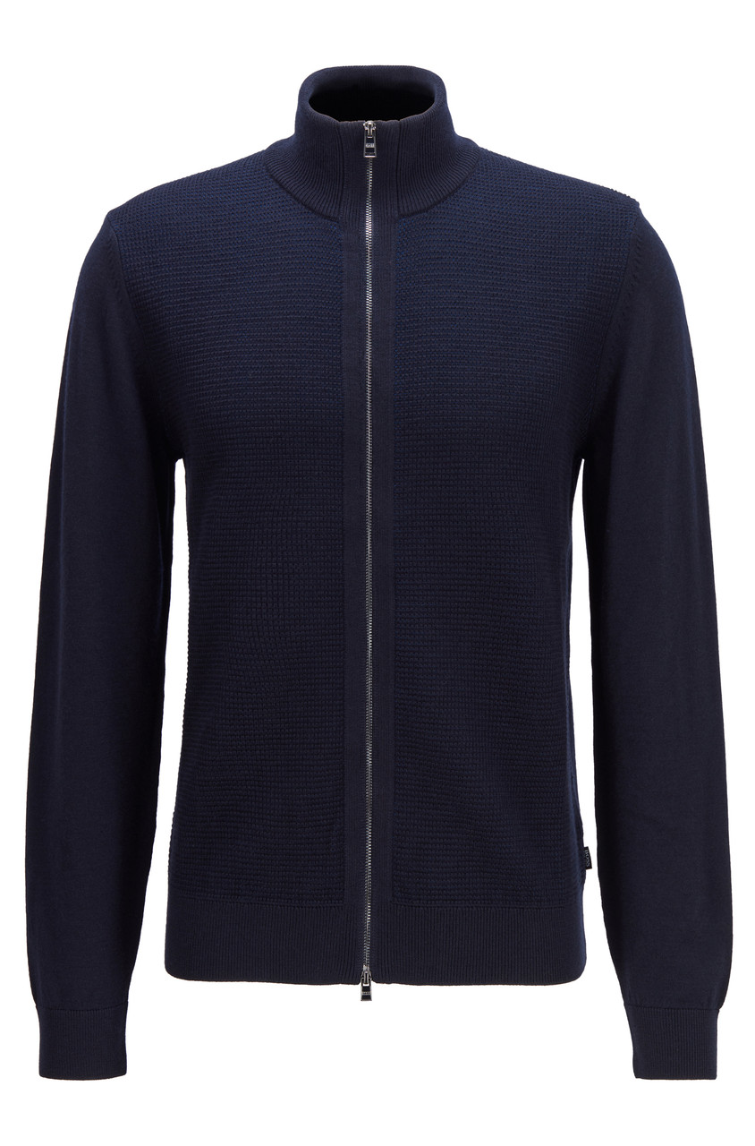 Hugo boss zip cardigan store