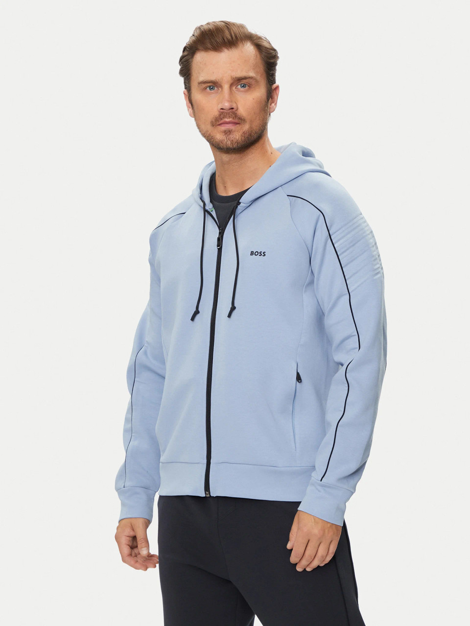 BOSS ZIP THROUGH HOODIE SAGGY 50518197 - HUGO BOSS NZ