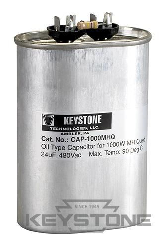 Keystone CAP-1000MH | Capacitor for 1000W MH, 24uF, 480V, Oil Filled ...