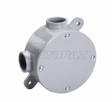 Topaz 1239 | 1239 1/2-inch x 3/4-inch Round Junction Box Schedule 40 ...
