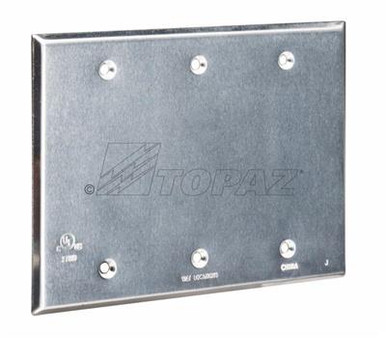 Topaz WC3B | WC3B Blank, Triple Gang, Weatherproof Cover | WC3B ...