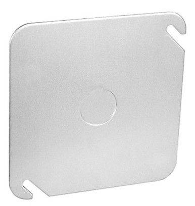 Topaz 52C6 | C7517 4-inch Square Single Gang Device Cover Flat 1/2-inch ...