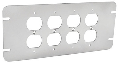Topaz GBDUP-4 | 4 Gang Duplex Multi Box Cover-10Pk | 48 751338030374