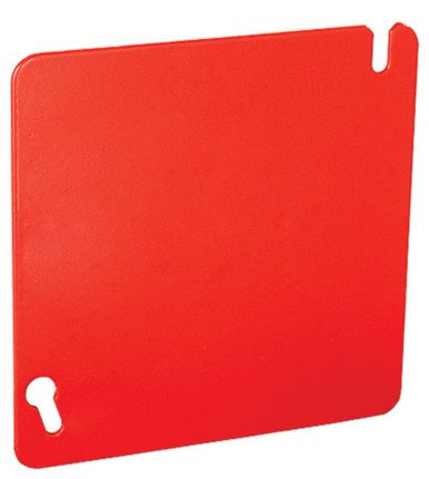 Topaz 52C1-RED | 4-inch Sq Cover Red Flat | 48 785592400888