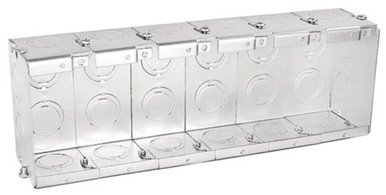 Topaz TB-625-G | Gangable Masonry Box 2-1/2-inch Dp 6 Gang | 48 ...