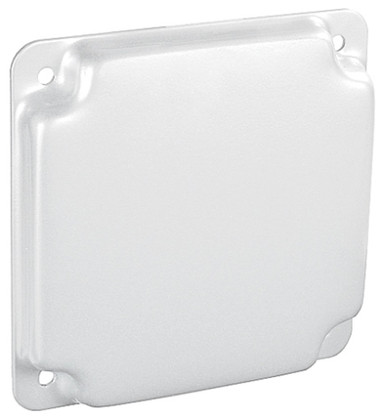 Topaz G1929-SS | 4-inch Sq Exposed Work Cover Blank Ss | 48 785592116352