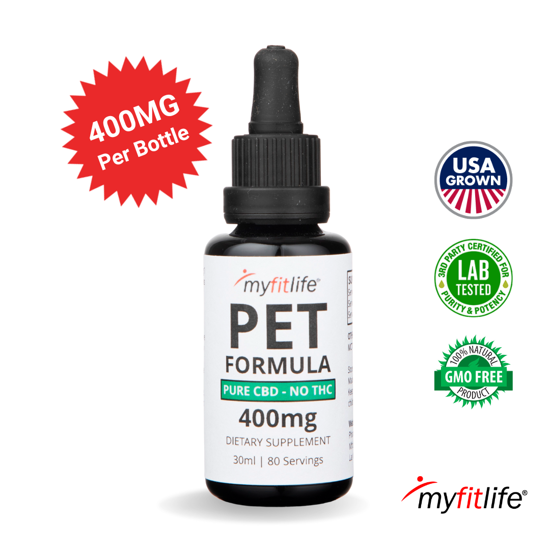 400mg PET CBD PURE CRYSTALLINE FURRY BLEND TINCTURE - NO THC