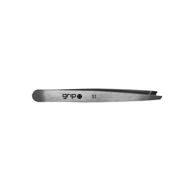 Grip Tweezers Slanted Tip Slainless Steel S1 | Mysalon
