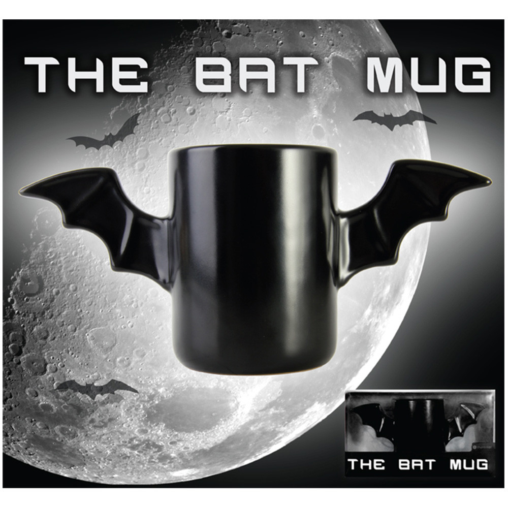 Our Batman Bat Mug is the ceramic mug with Bat-wing handles.