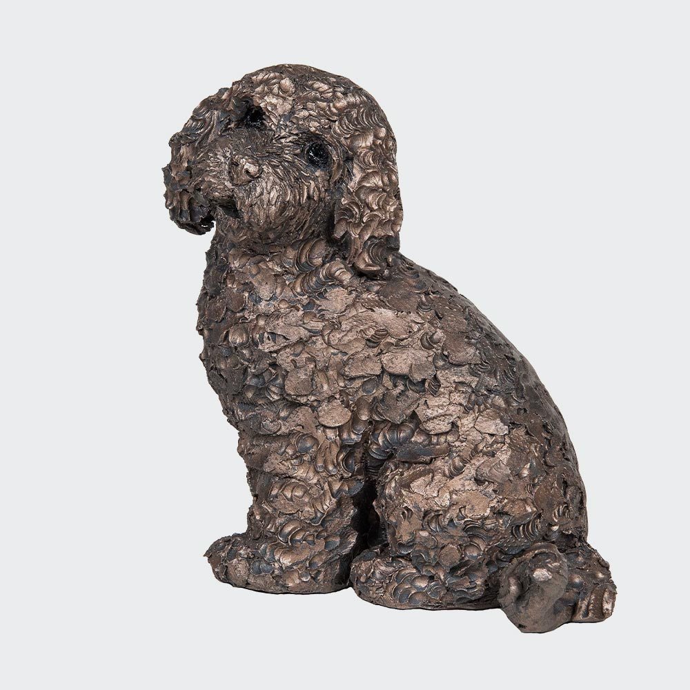Jasper Cockapoo Cast Bronze Sculpture