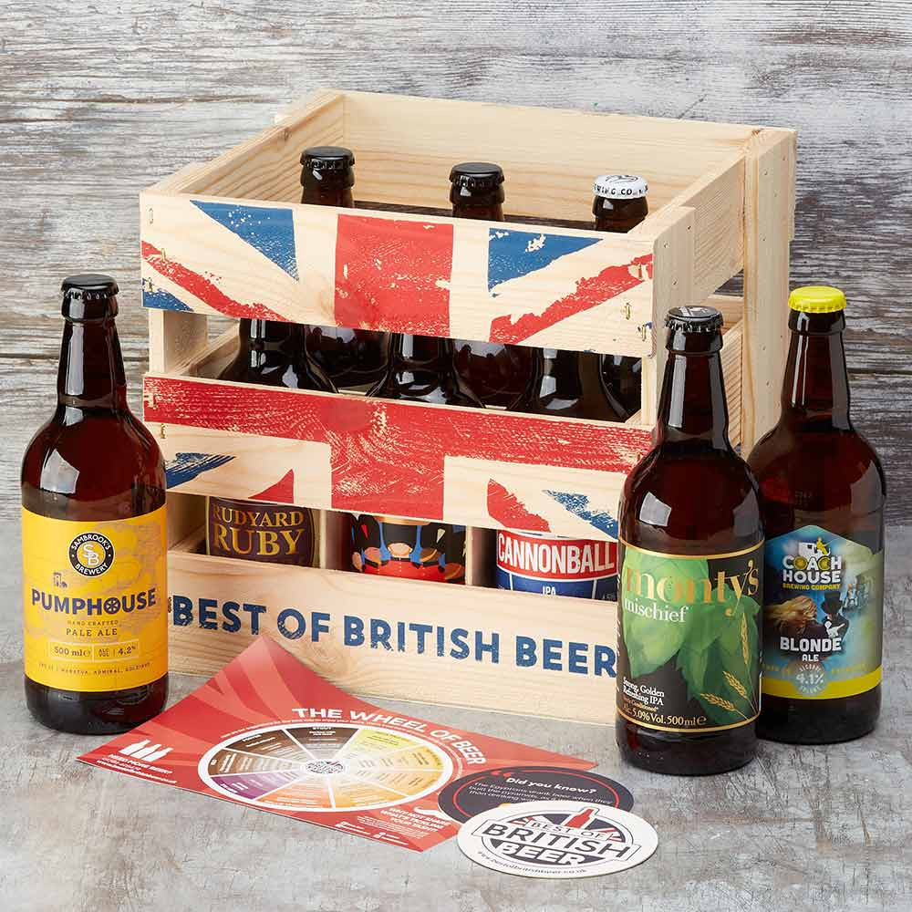 Best of British Beer Crate with 9 x 500ml Beers