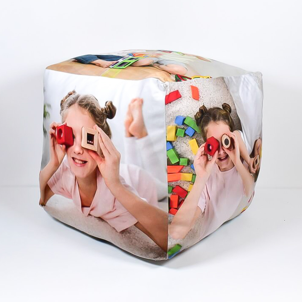 Personalised Photo Cube Cushion - 15"
