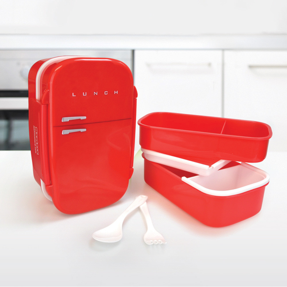 Fridge Lunch Box | Comes with pullout trays and cutlery