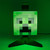 Minecraft Creeper Head Light – Light-Up Headphone Stand