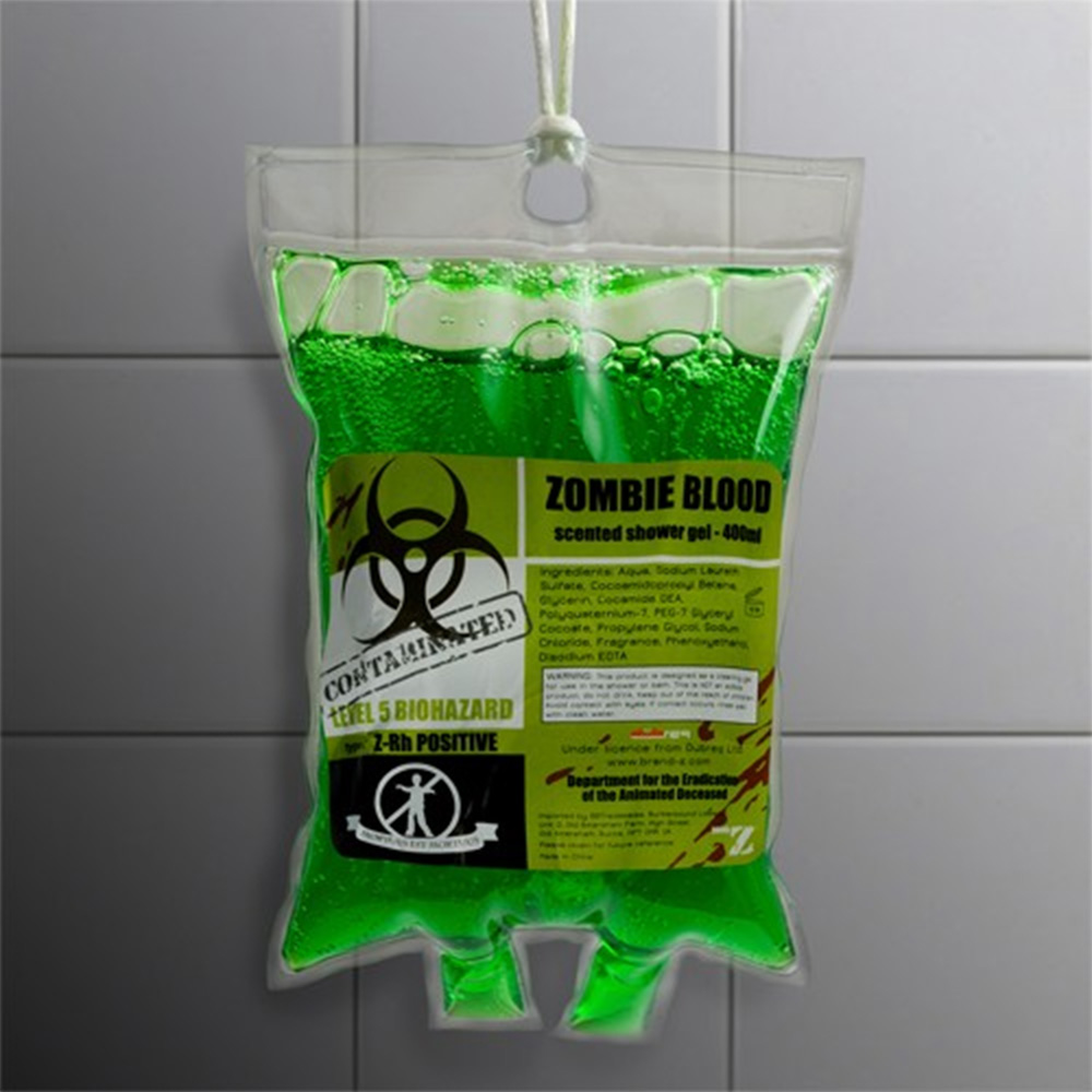 Zombie Shower and Bathroom Gel and liquid soap