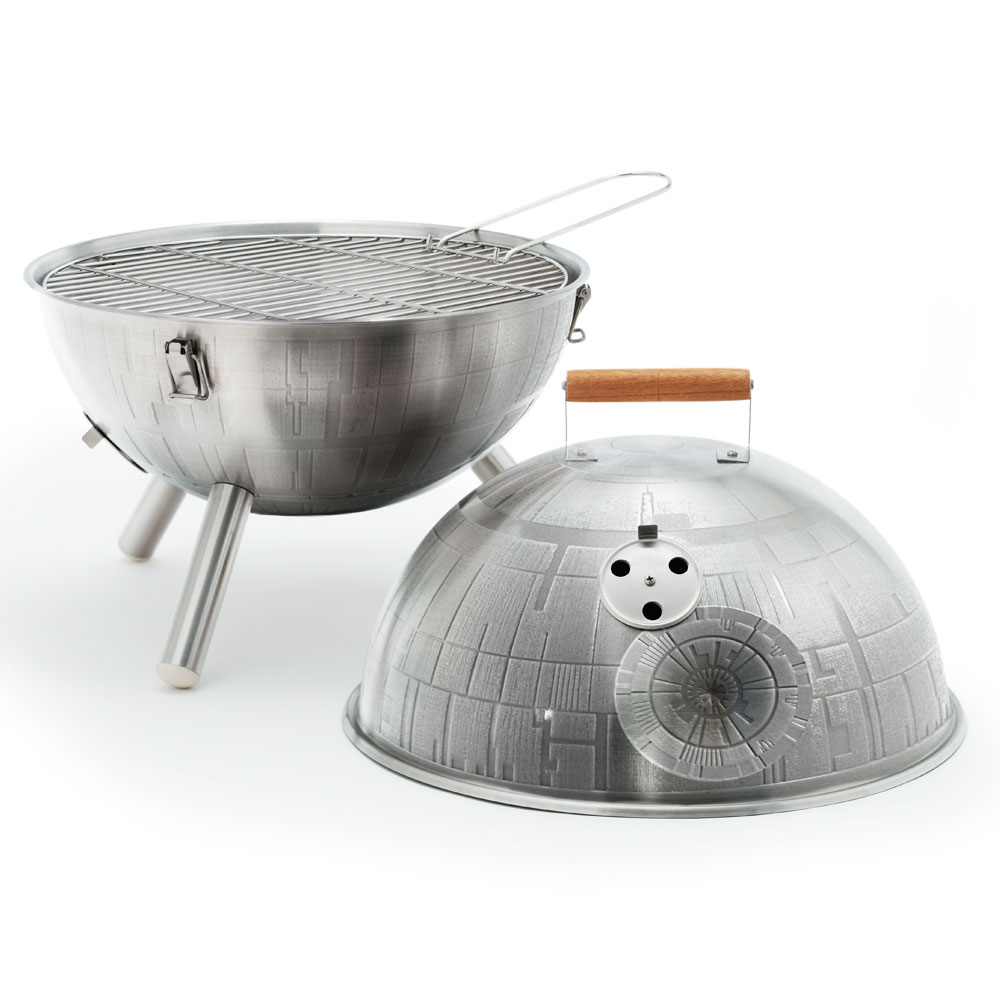 Star Wars Death Star BBQ - Engraved Cylindrical BBQ In Stainless Steel