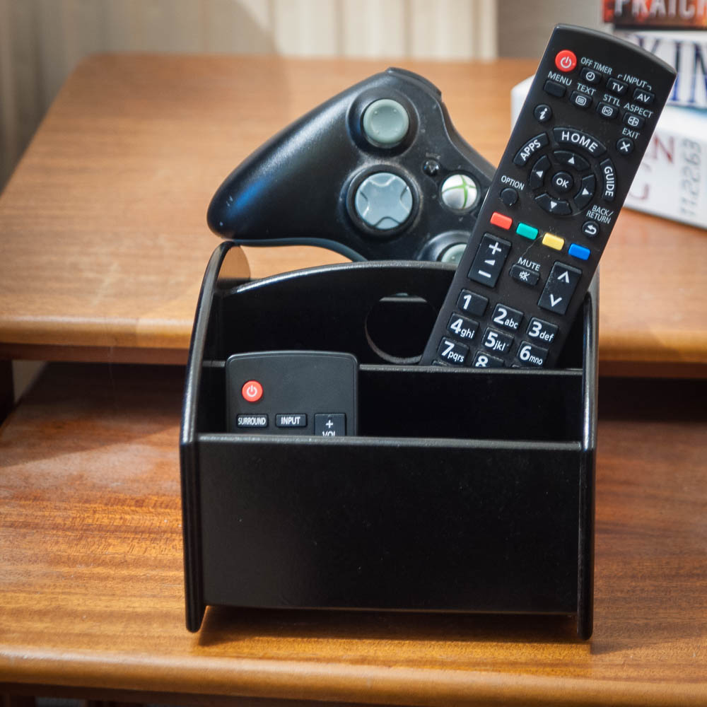 Remote Control Caddy - 360° Rotational Coffee Table Tidy